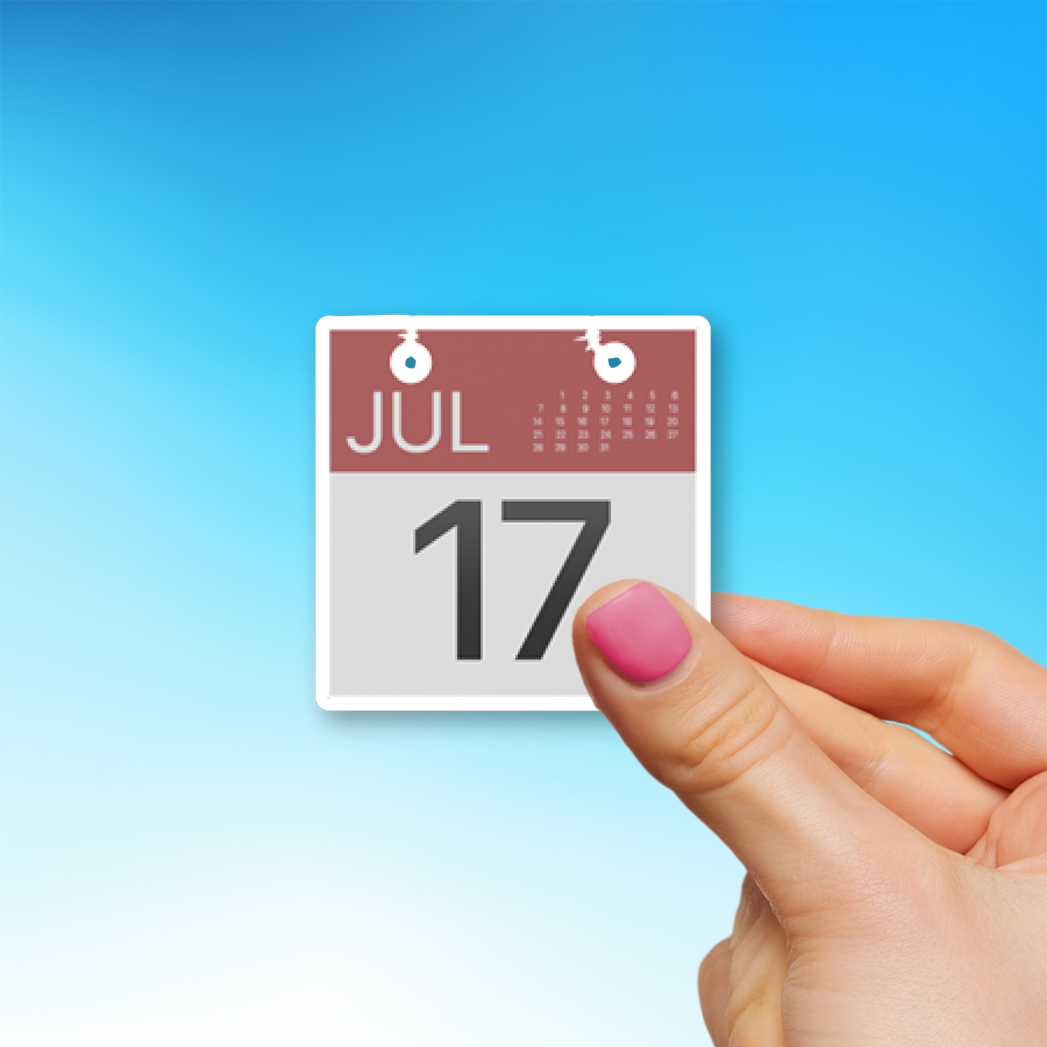 📅 Calendar Emoji Sticker - Die-Cut, Multiple Sizes – EmojiStickers.com