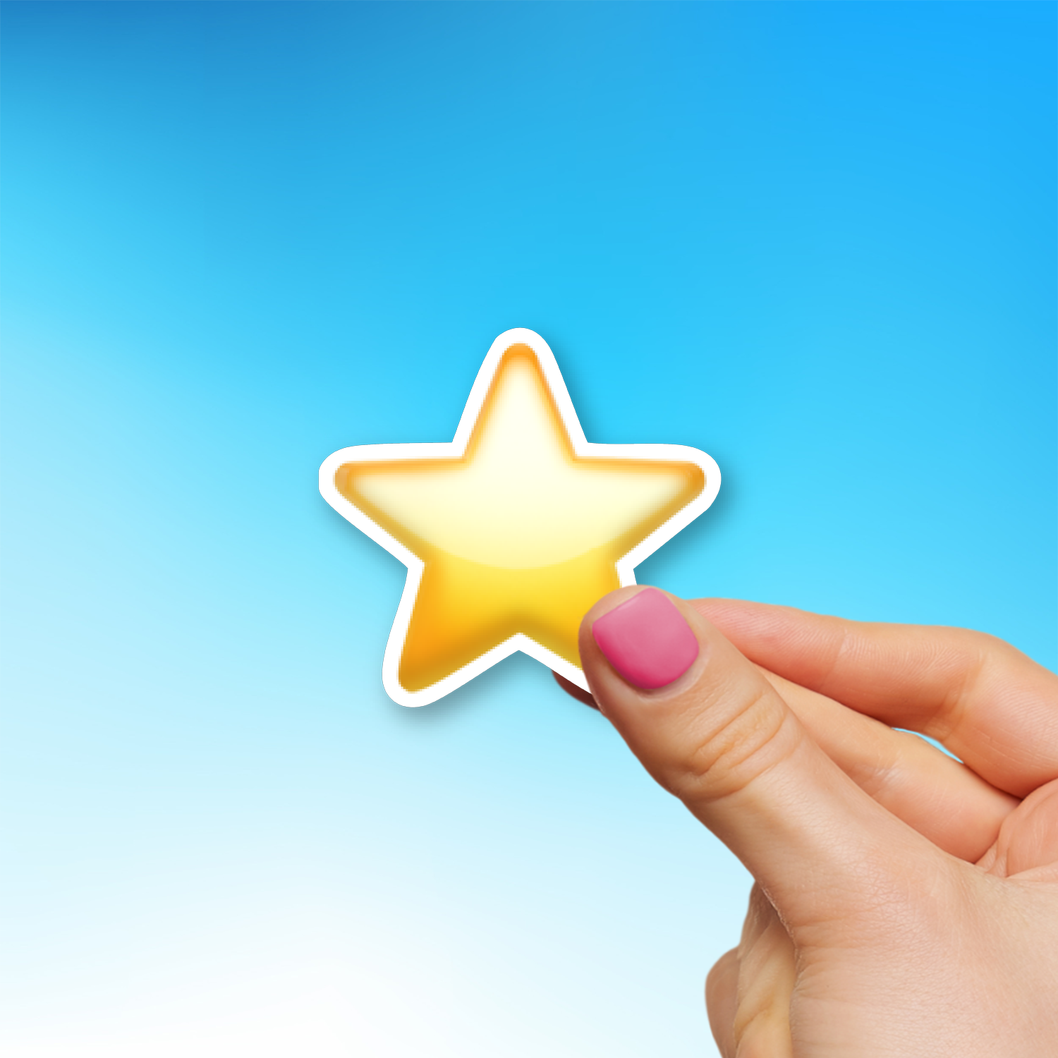 ⭐ Star Emoji Sticker - Die-Cut, Multiple Sizes – EmojiStickers.com