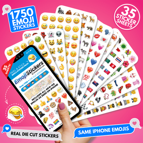 Emoji Stickers | Die Cut Stickers as seen on iPhones & Instagram ...