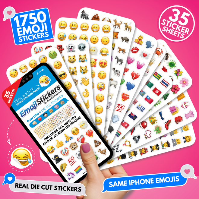 Emoji Stickers | Die Cut Stickers as seen on iPhones & Instagram ...