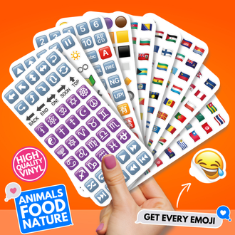 Emoji Stickers | Die Cut Stickers as seen on iPhones & Instagram ...