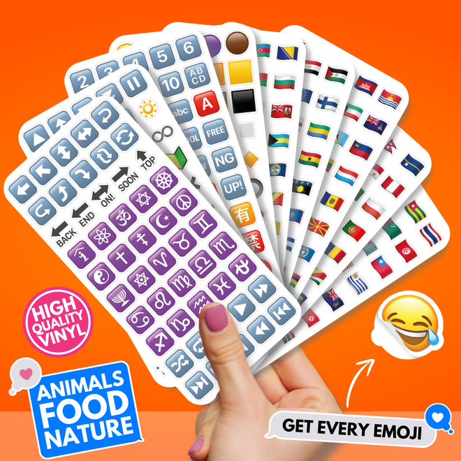 Emoji Stickers | Die Cut Stickers as seen on iPhones & Instagram ...