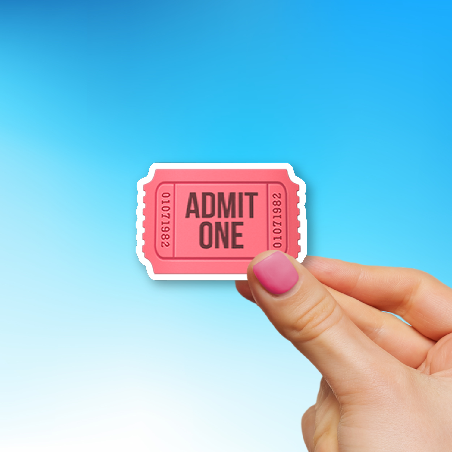 🎟️ Admission Tickets Emoji Sticker - Die-Cut, Multiple Sizes ...