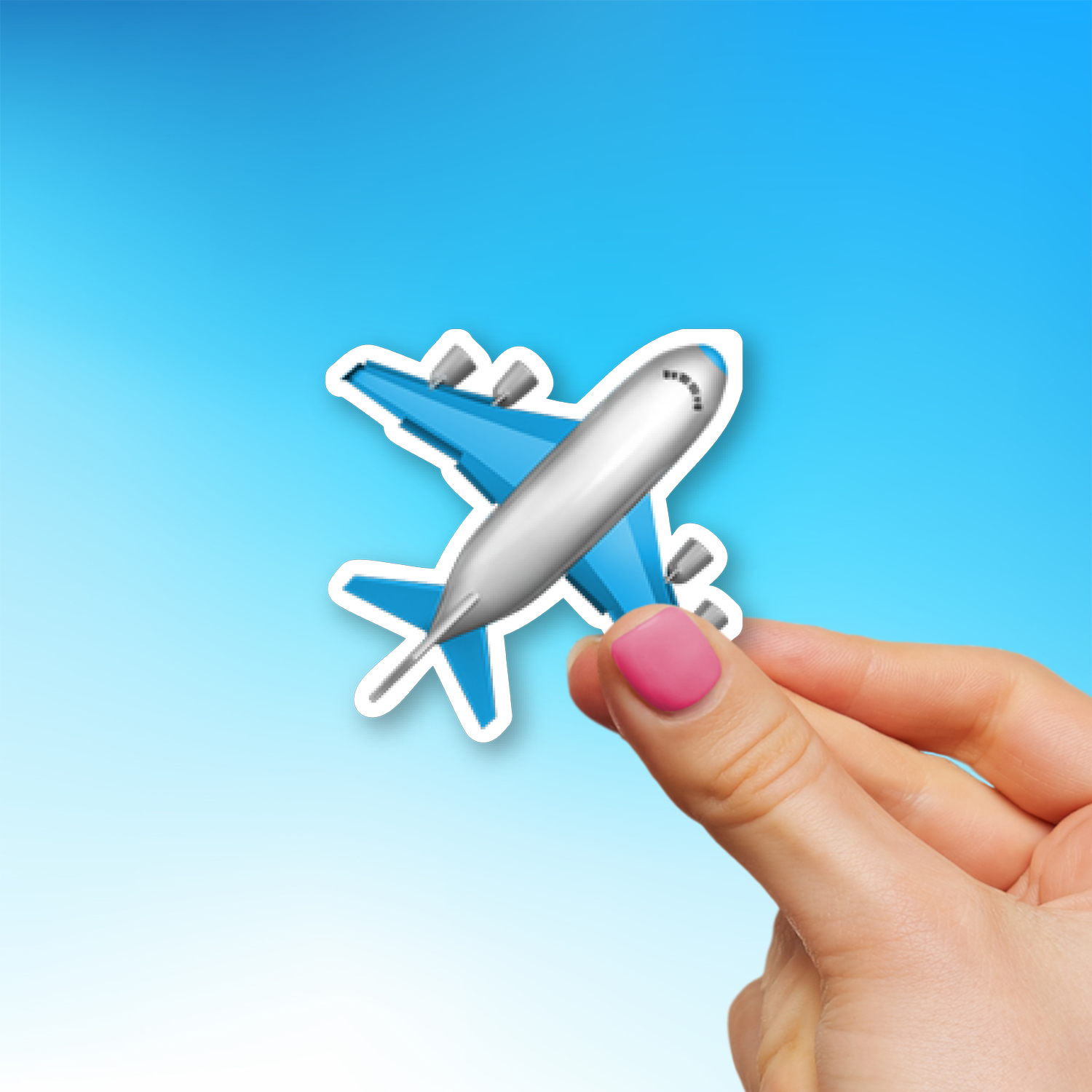 ️ Airplane Emoji Sticker - Die-Cut, Multiple Sizes – EmojiStickers.com