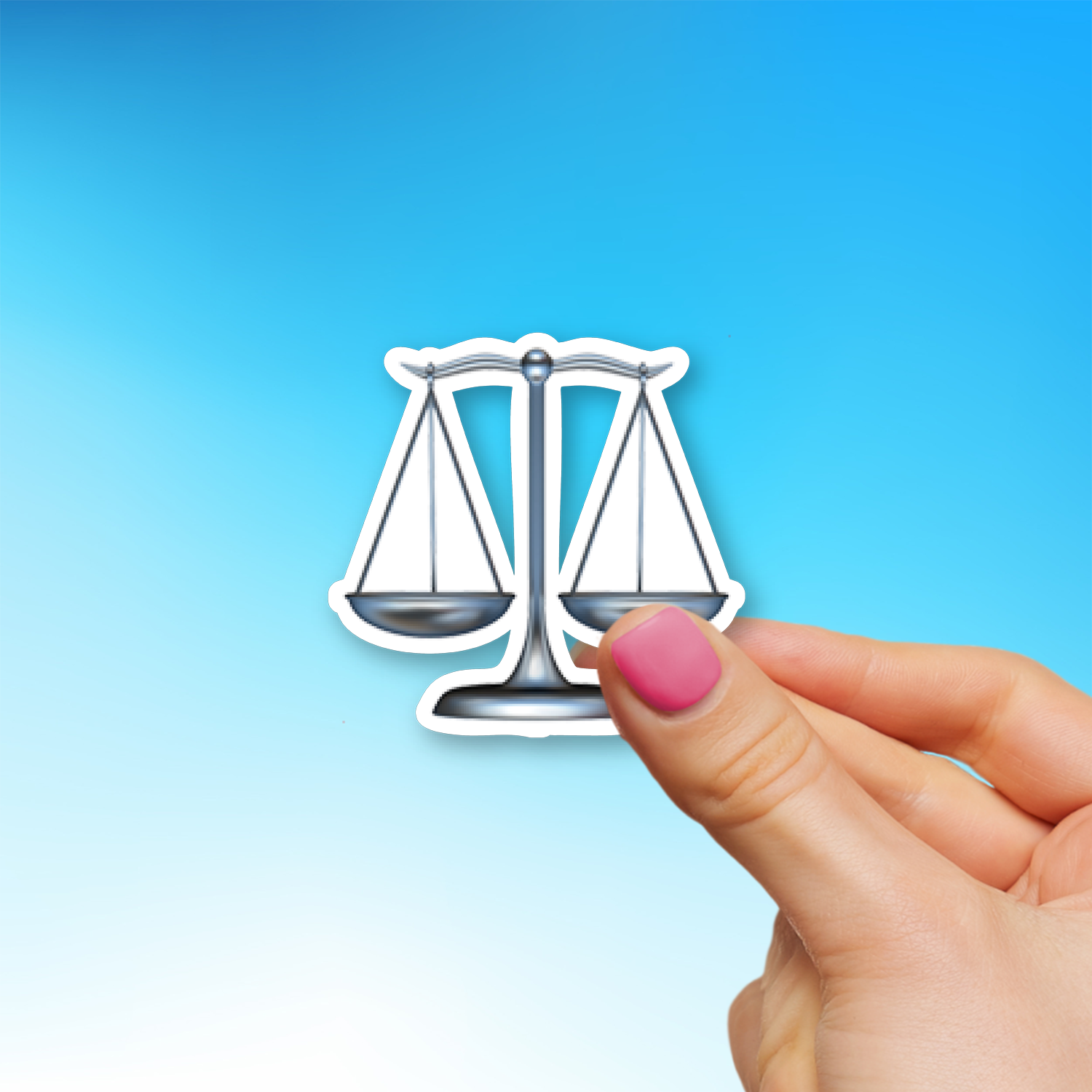 ⚖️ Balance Scale Emoji Sticker - Die-Cut, Multiple Sizes ...