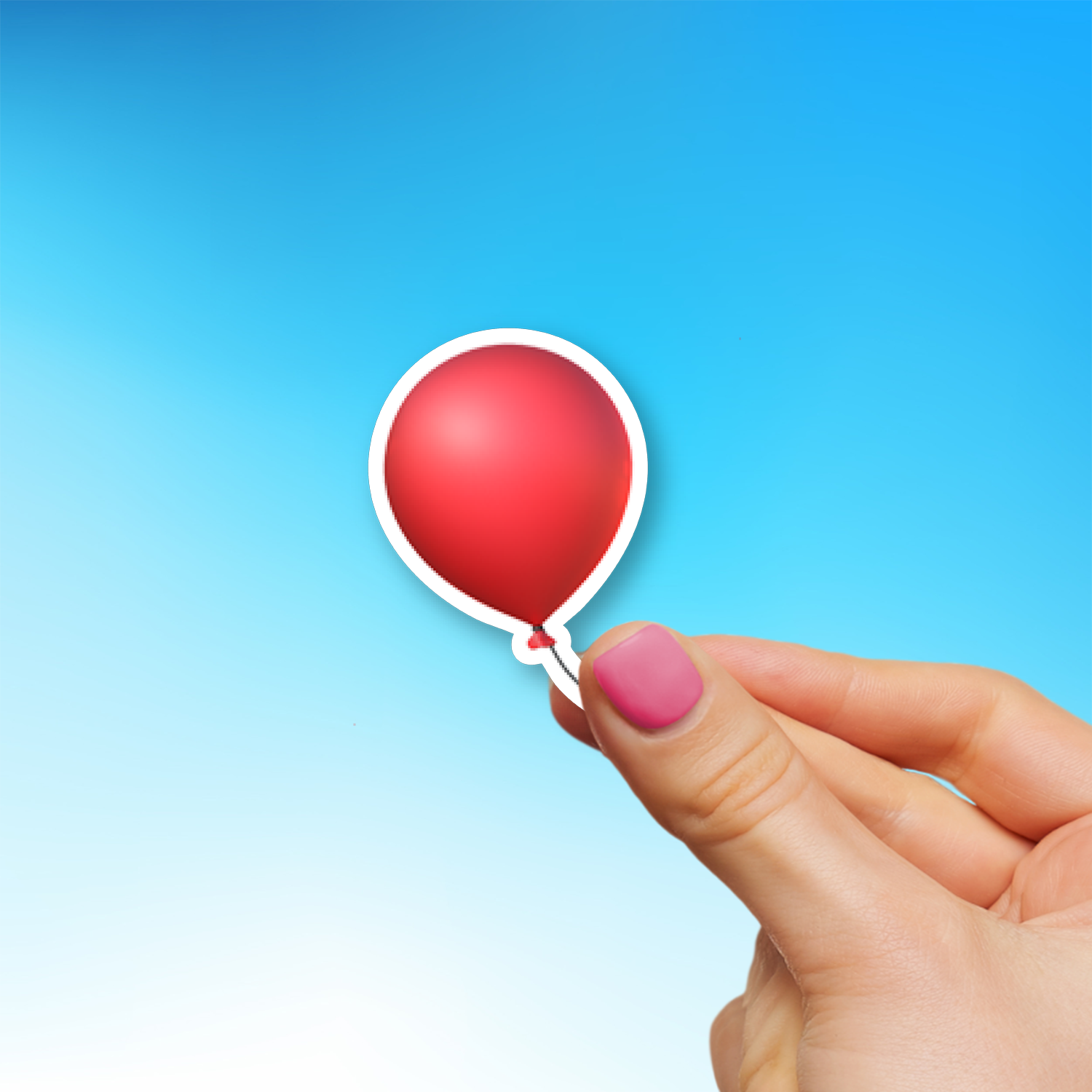 🎈 Balloon Emoji Sticker - Die-Cut, Multiple Sizes – EmojiStickers.com