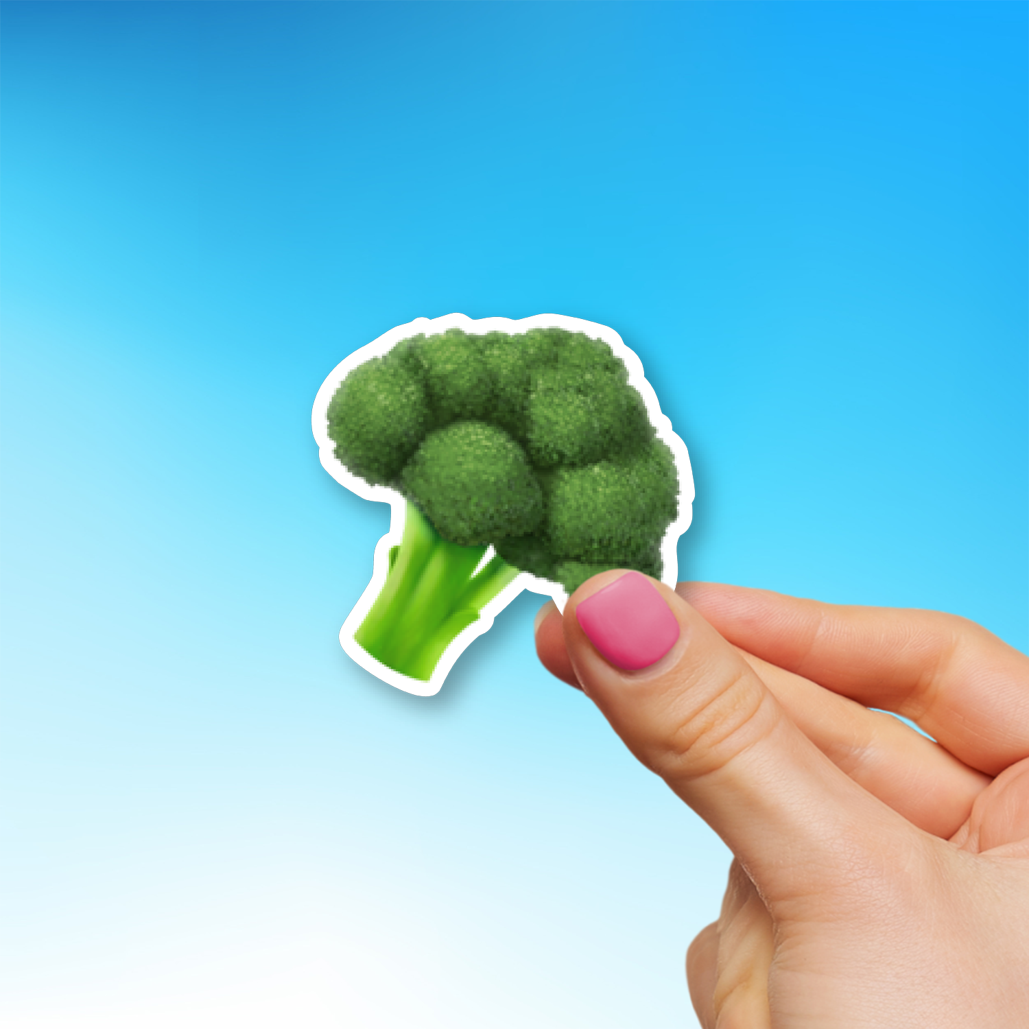 🥦 Broccoli Emoji Sticker - Die-Cut, Multiple Sizes – EmojiStickers.com