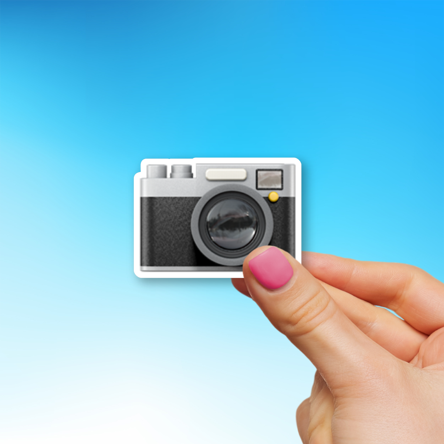 📷 Camera Emoji Sticker - Die-Cut, Multiple Sizes – EmojiStickers.com