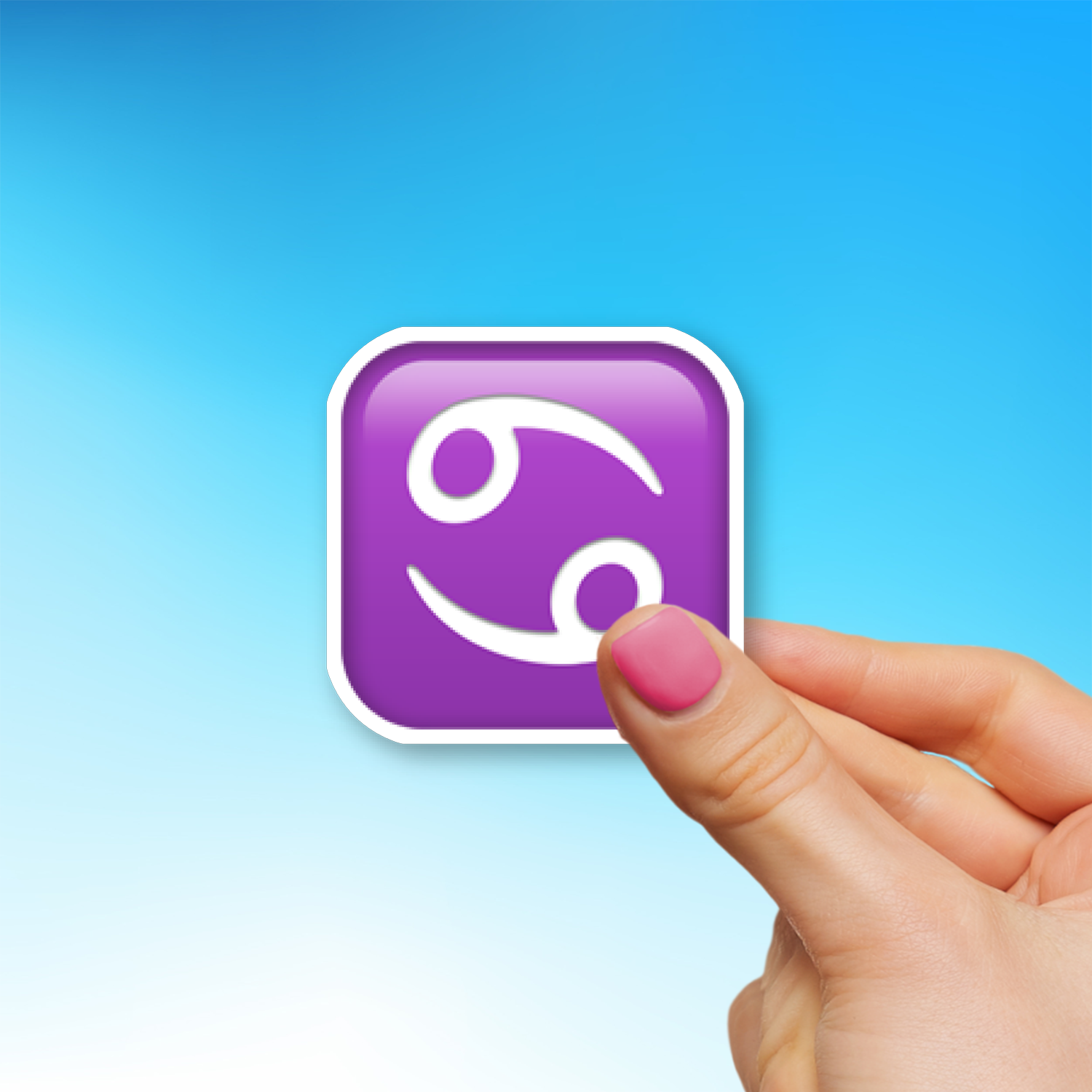 ♋ Cancer Emoji Sticker - Die-Cut, Multiple Sizes – EmojiStickers.com