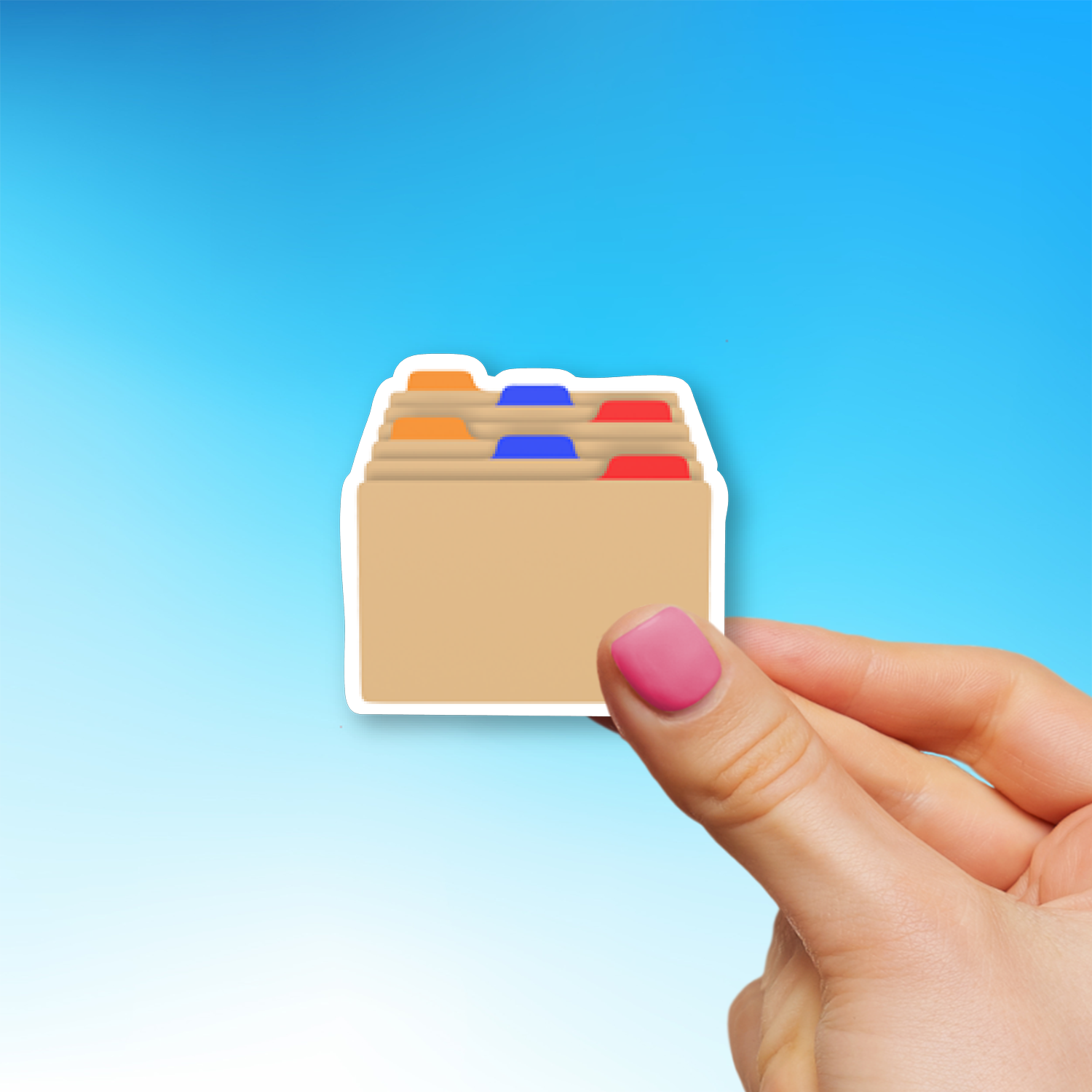 🗂️ Card Index Dividers Emoji Sticker - Die-Cut, Multiple Sizes ...