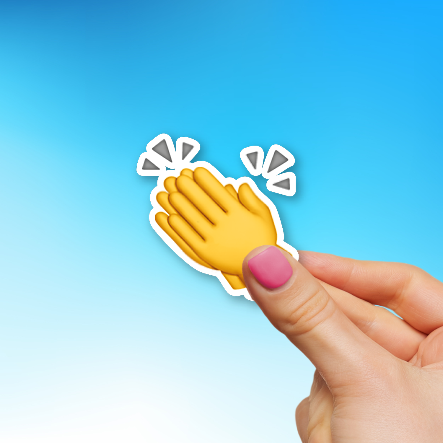 👏 Clapping Hands Emoji Sticker - Die-Cut, Multiple Sizes ...
