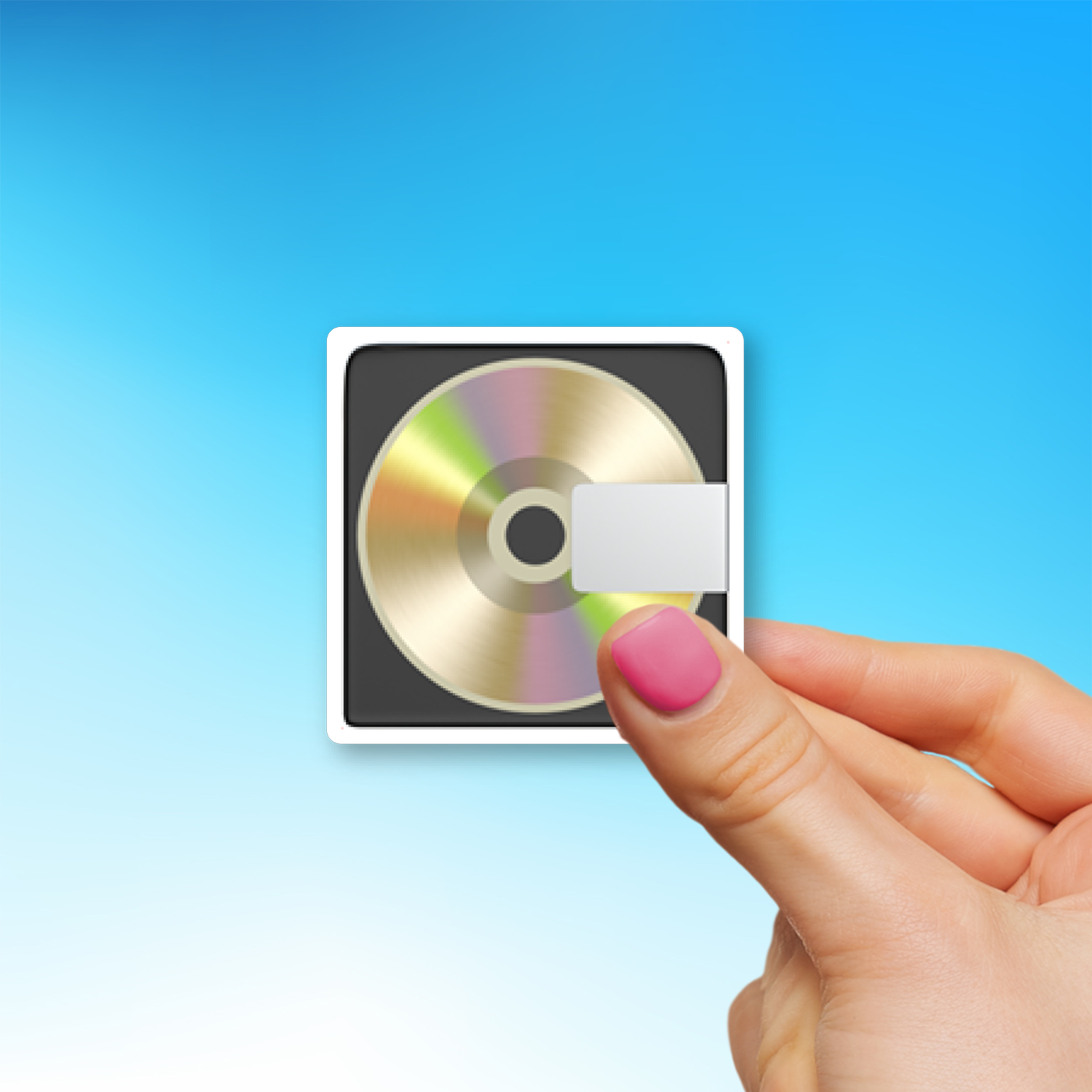 💽 Computer Disk Emoji Sticker - Die-Cut, Multiple Sizes – EmojiStickers.com