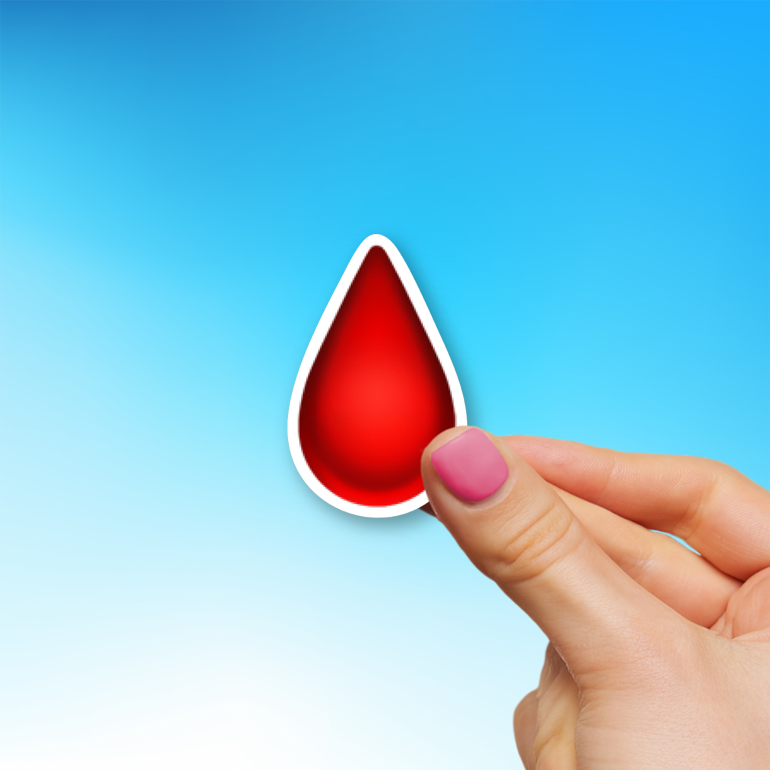 🩸 Drop of Blood Emoji Sticker - Die-Cut, Multiple Sizes – EmojiStickers.com