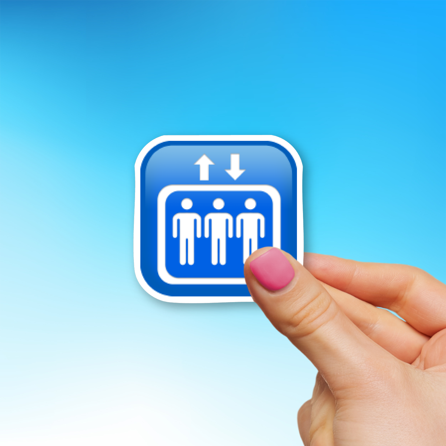 🛗 Elevator Emoji Sticker - Die-Cut, Multiple Sizes – EmojiStickers.com