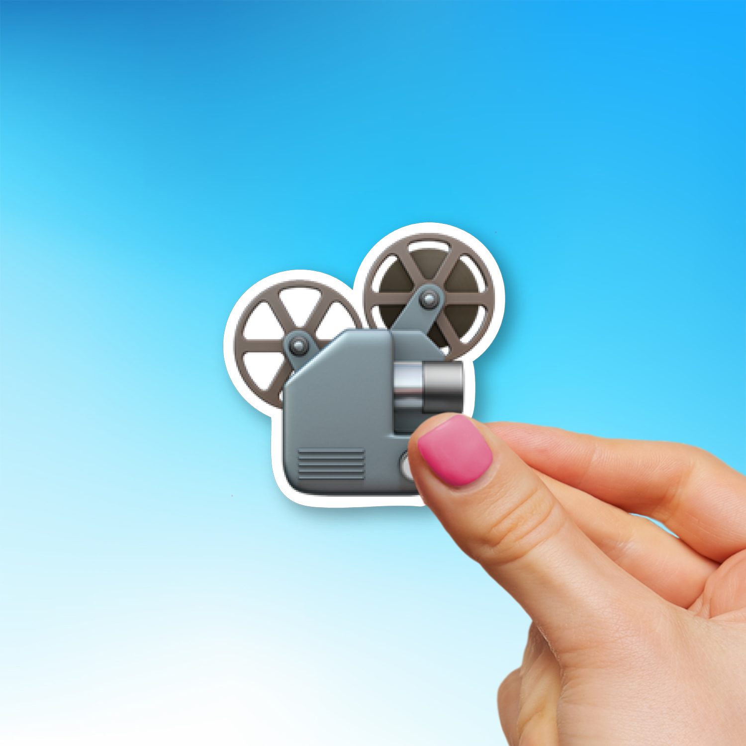 📽️ Film Projector Emoji Sticker - Die-Cut, Multiple Sizes ...