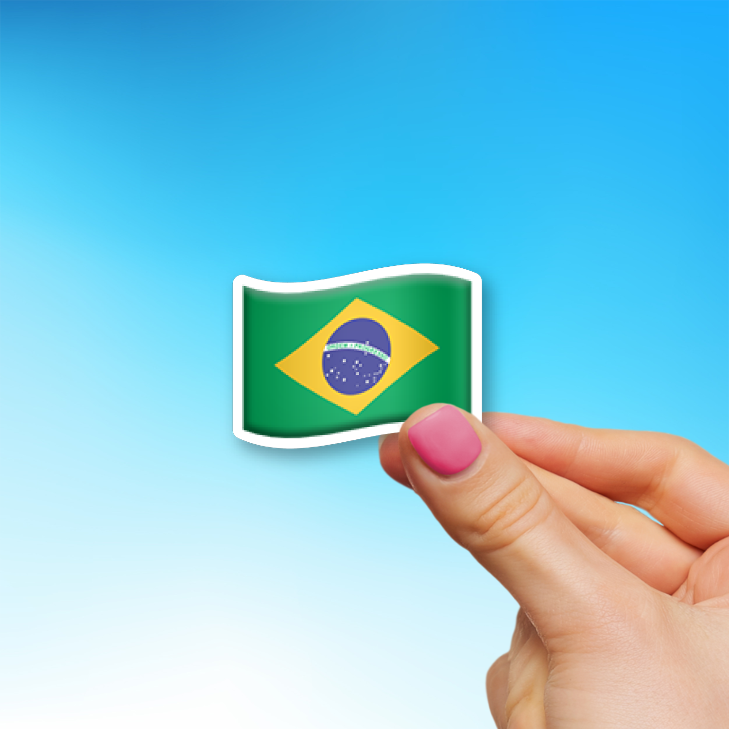 🇧🇷 Flag: Brazil Emoji Sticker - Die-Cut, Multiple Sizes – EmojiStickers.com