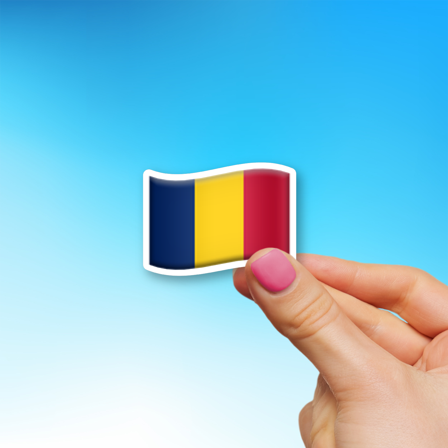 🇹🇩 Flag: Chad Emoji Sticker - Die-Cut, Multiple Sizes – EmojiStickers.com