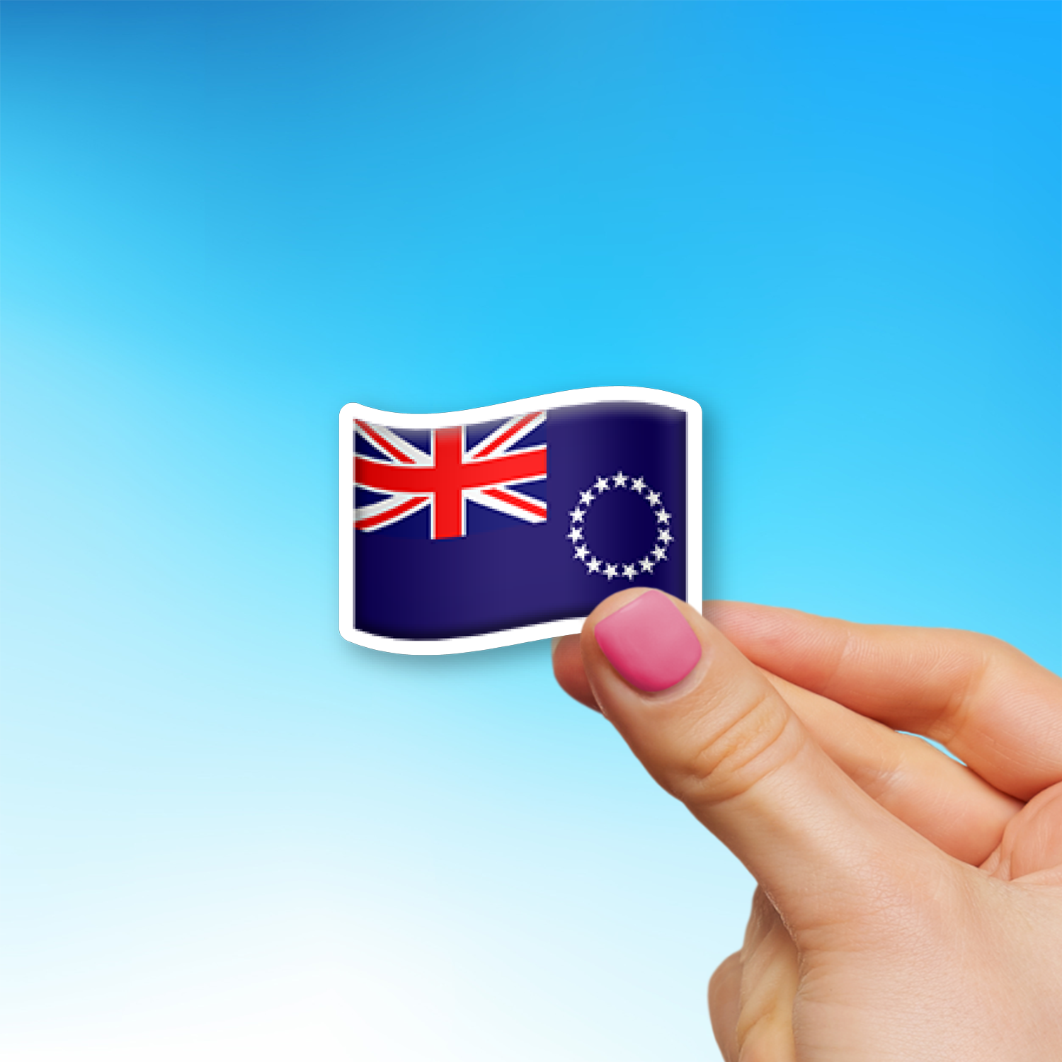 🇨🇰 Flag: Cook Islands Emoji Sticker - Die-Cut, Multiple Sizes ...