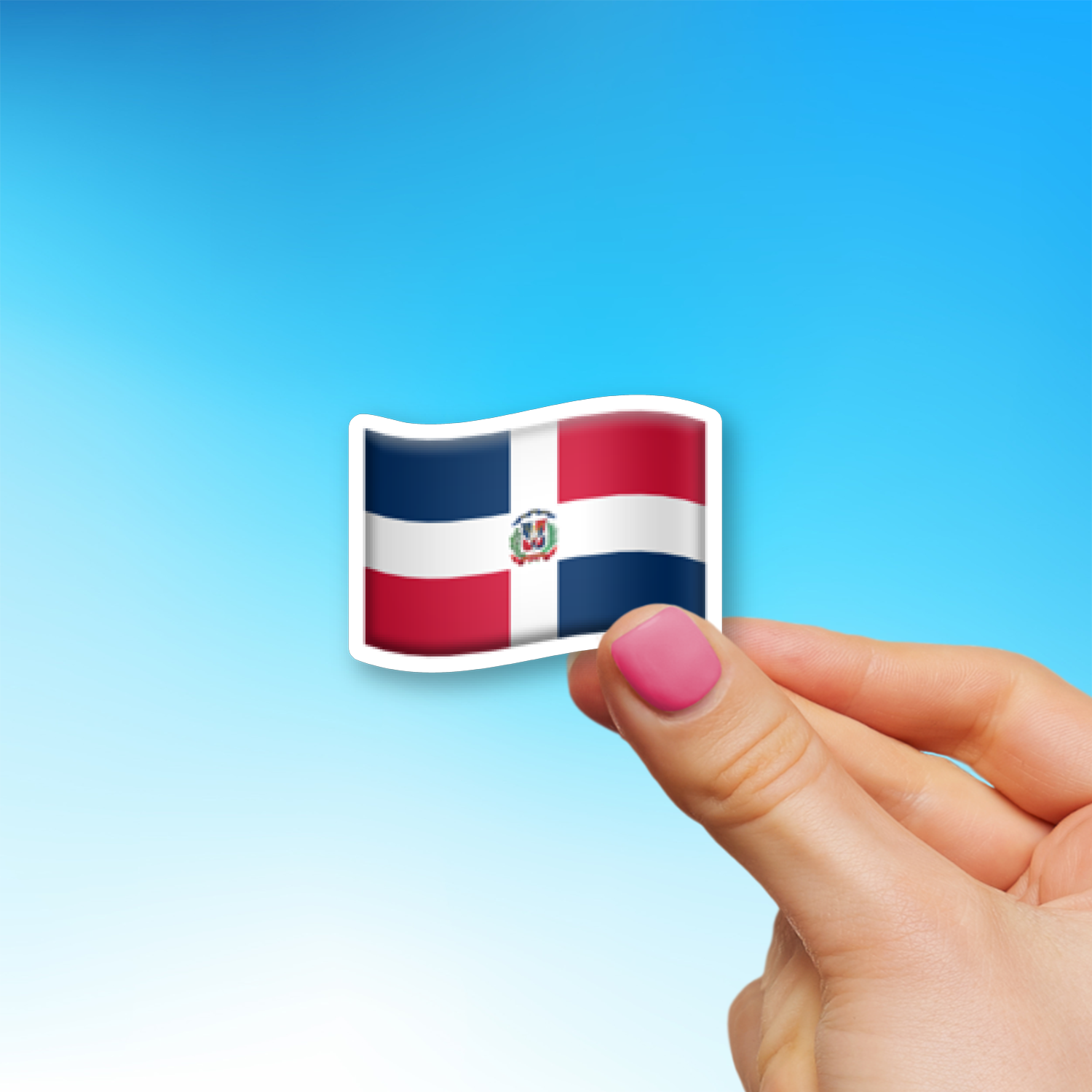 🇩🇴 Flag: Dominican Republic Emoji Sticker - Die-Cut, Multiple Sizes ...