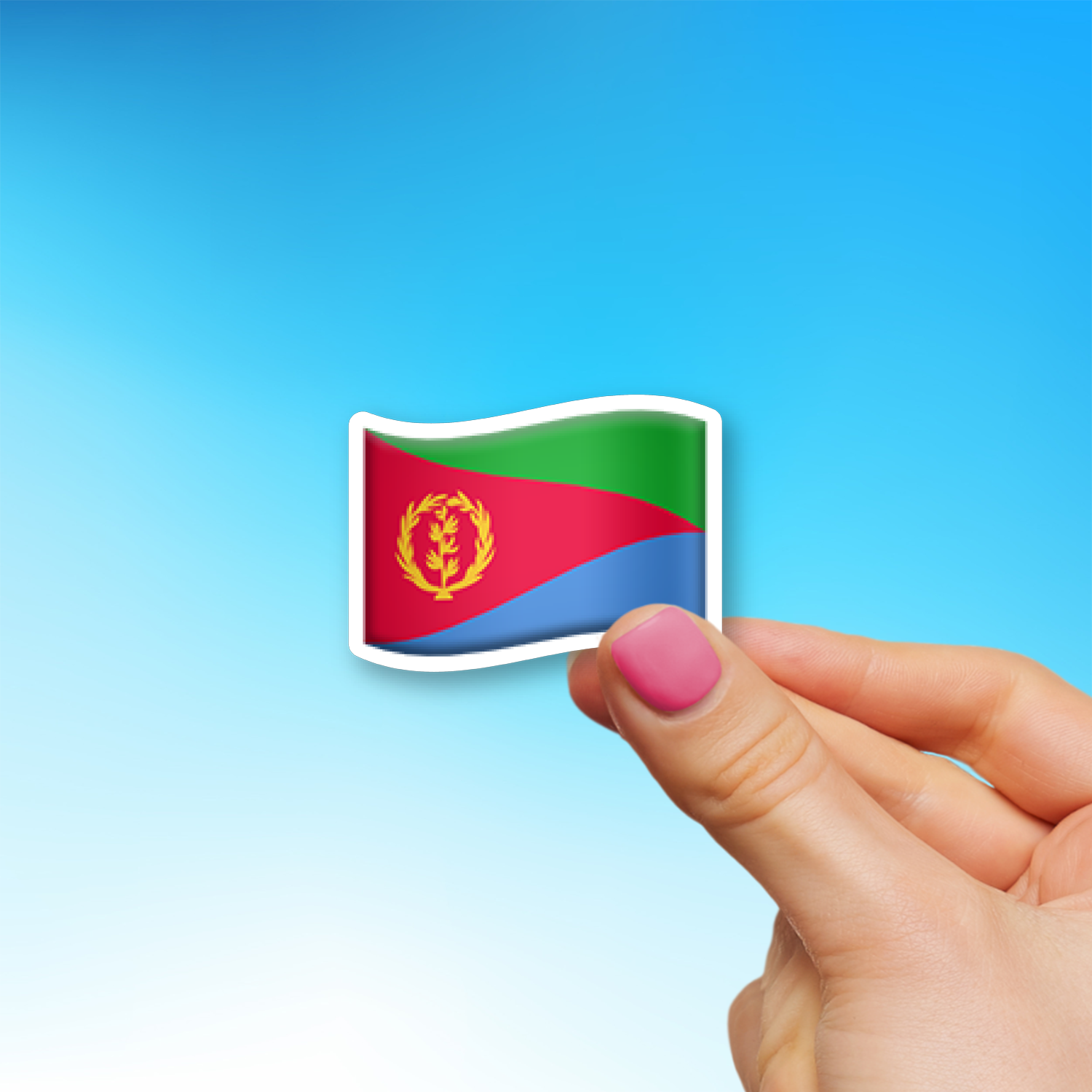 🇪🇷 Flag: Eritrea Emoji Sticker - Die-Cut, Multiple Sizes ...