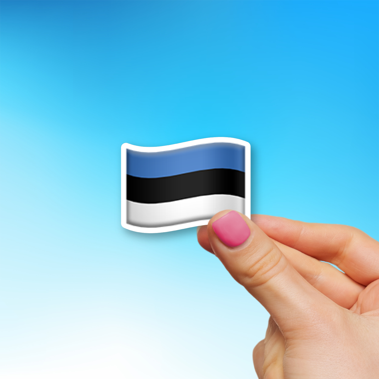 🇪🇪 Flag: Estonia Emoji Sticker - Die-Cut, Multiple Sizes ...
