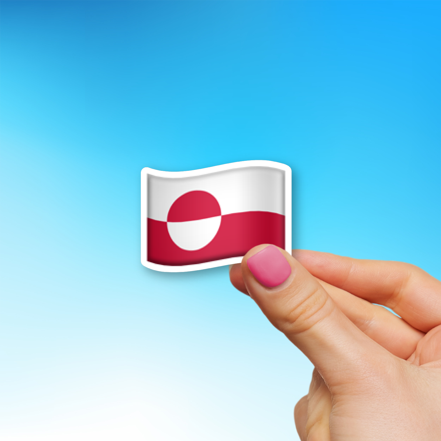 🇬🇱 Flag: Greenland Emoji Sticker - Die-Cut, Multiple Sizes ...