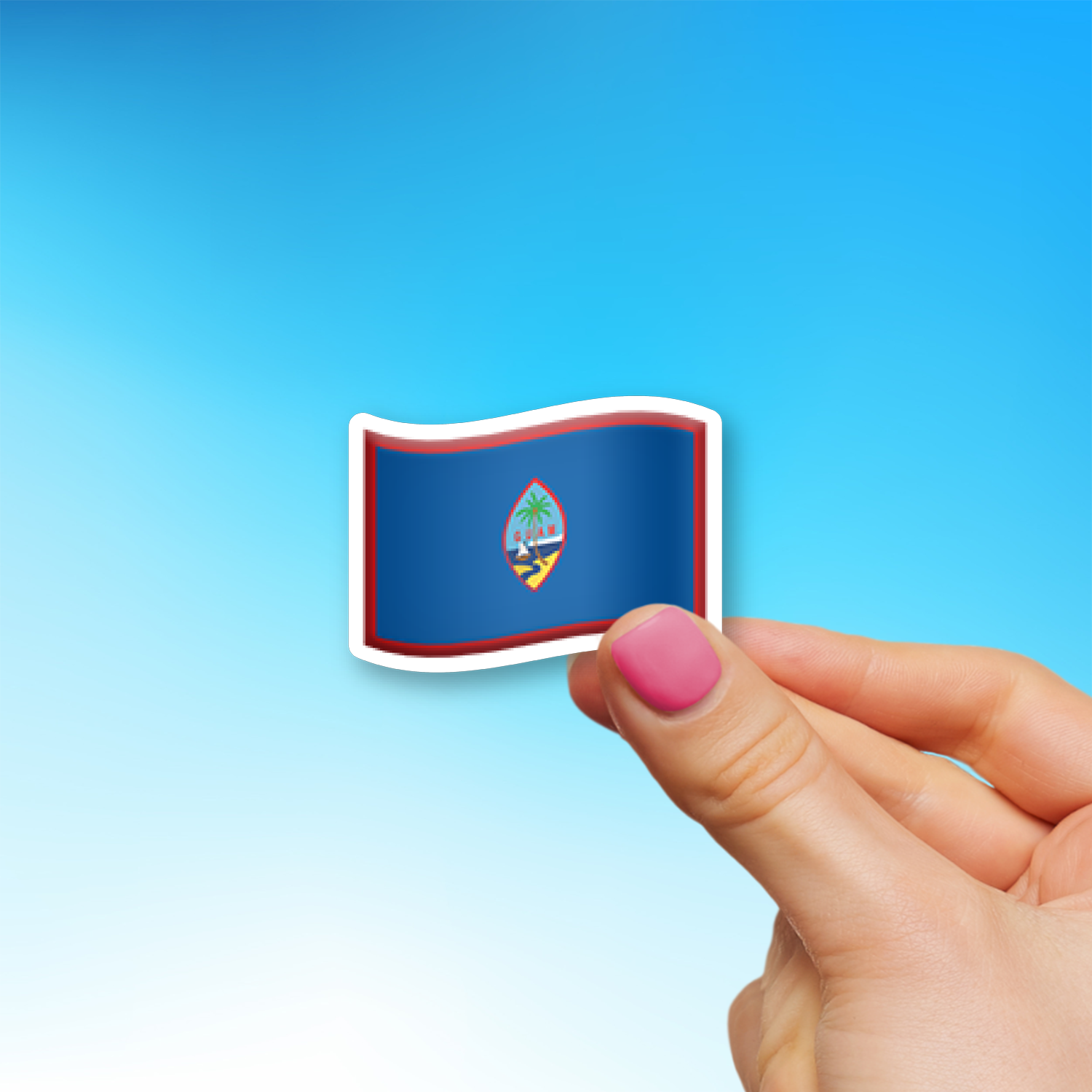 🇬🇺 Flag: Guam Emoji Sticker - Die-Cut, Multiple Sizes – EmojiStickers.com