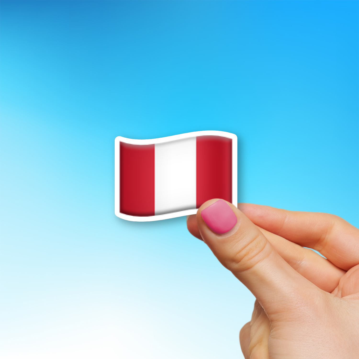 🇵🇪 Flag: Peru Emoji Sticker - Die-Cut, Multiple Sizes – EmojiStickers.com