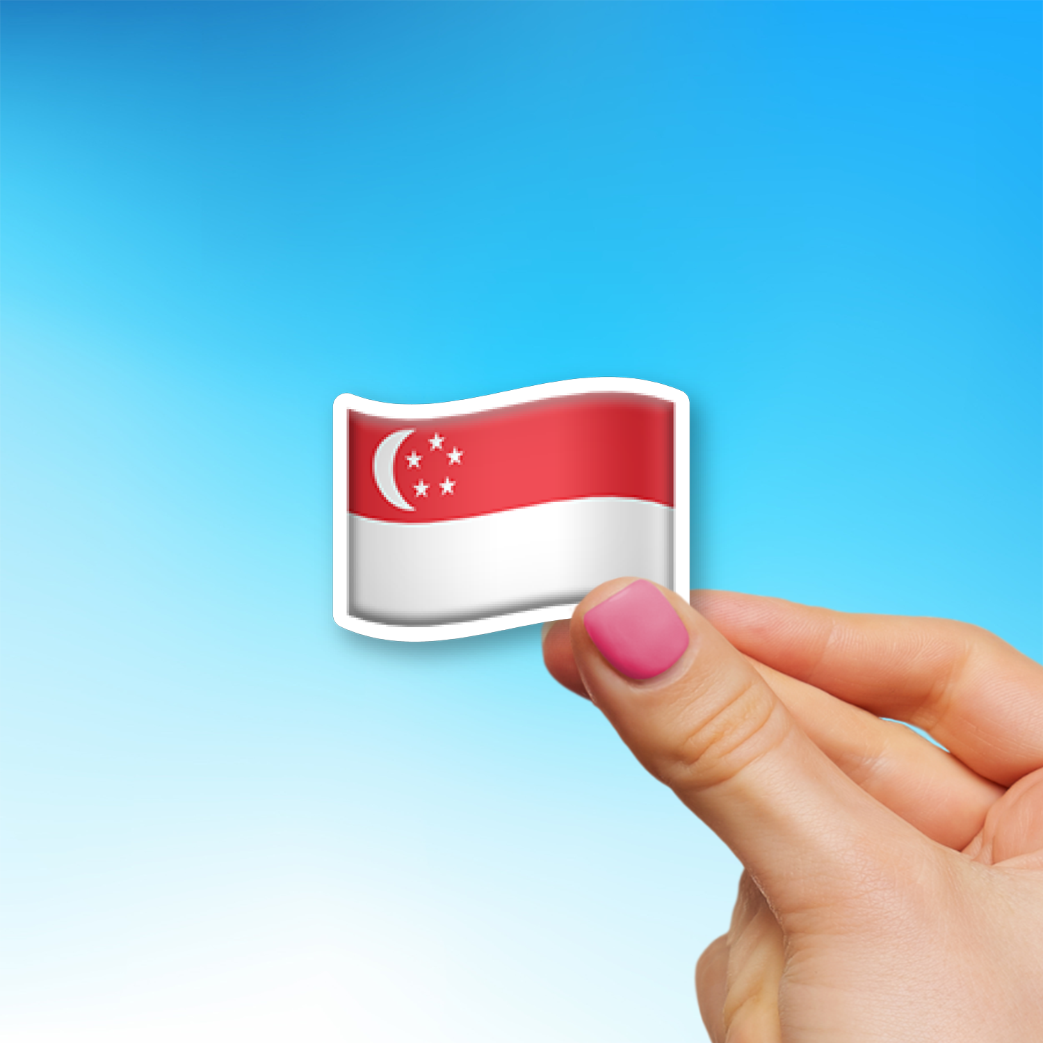 🇸🇬 Flag: Singapore Emoji Sticker - Die-Cut, Multiple Sizes ...