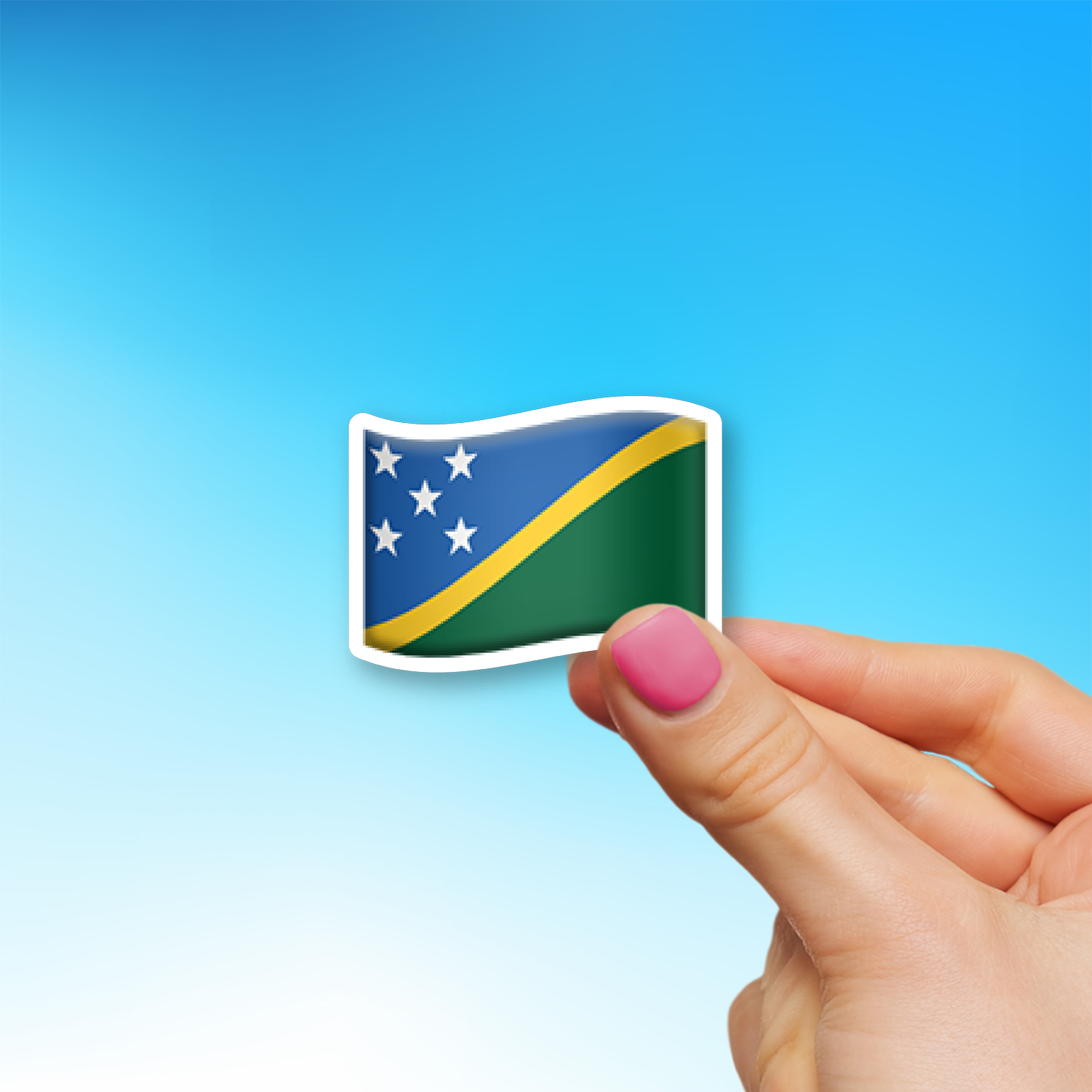 🇸🇧 Flag: Solomon Islands Emoji Sticker - Die-Cut, Multiple Sizes ...