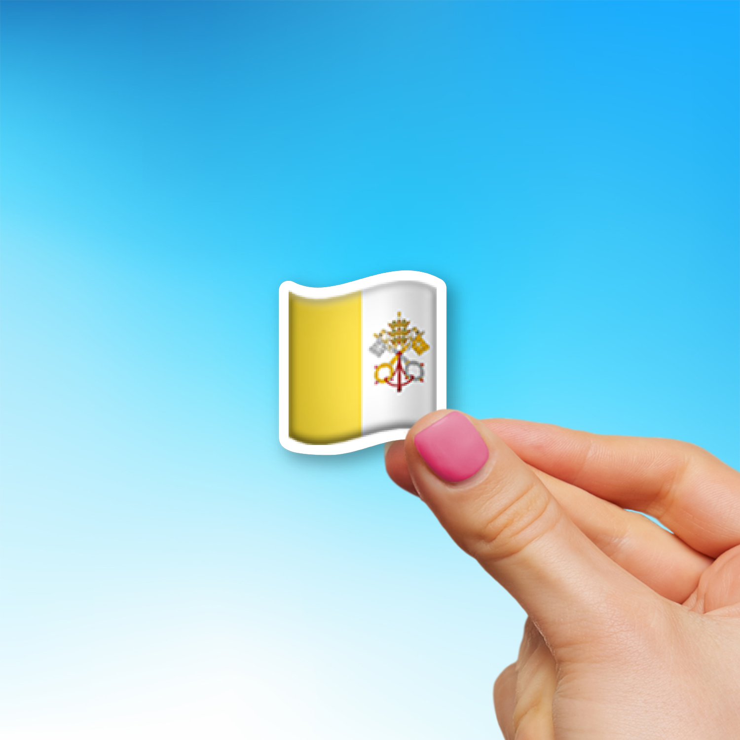 🇻🇦 Flag: Vatican City Emoji Sticker - Die-Cut, Multiple Sizes ...