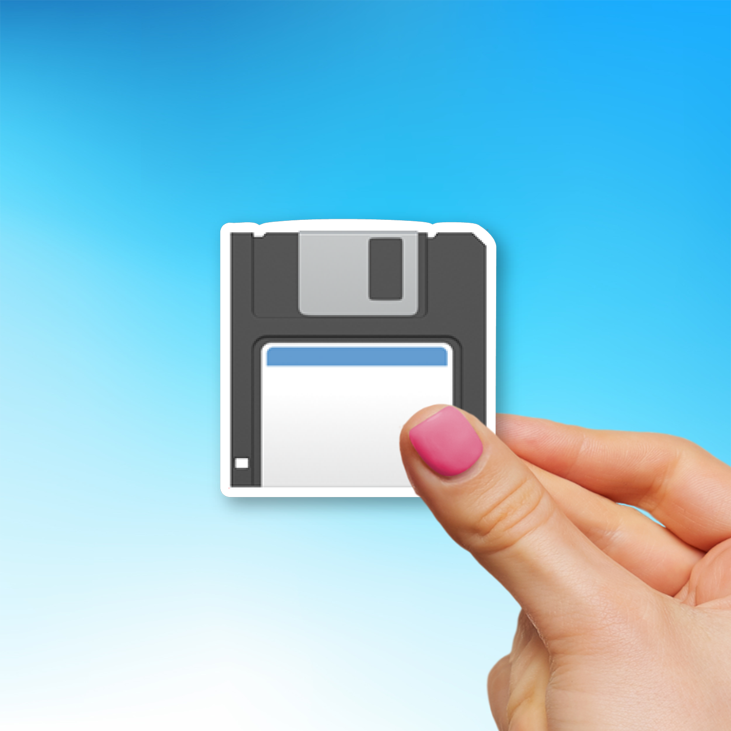 💾 Floppy Disk Emoji Sticker - Die-Cut, Multiple Sizes – EmojiStickers.com