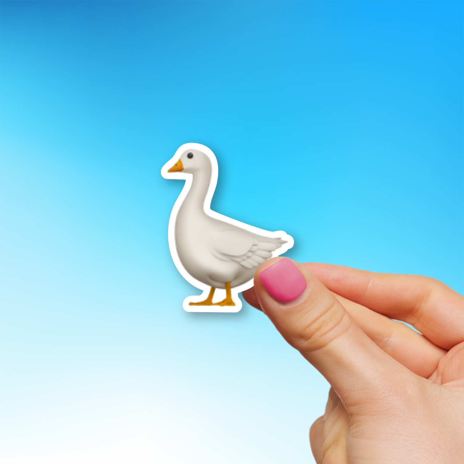 Goose Emoji Sticker - Die-Cut, Multiple Sizes – EmojiStickers.com