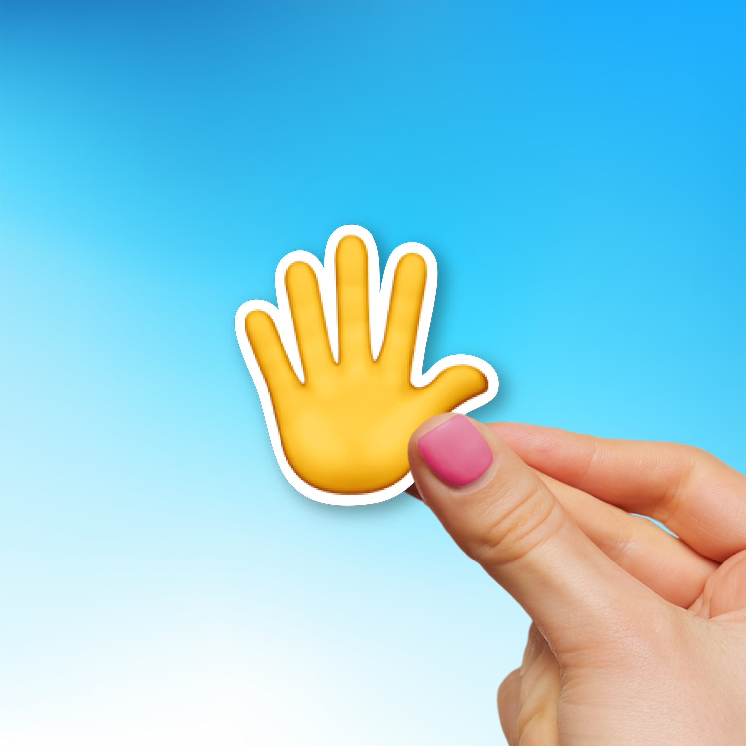 🖐️ Hand with Fingers Splayed Emoji Sticker - Die-Cut, Multiple Sizes ...