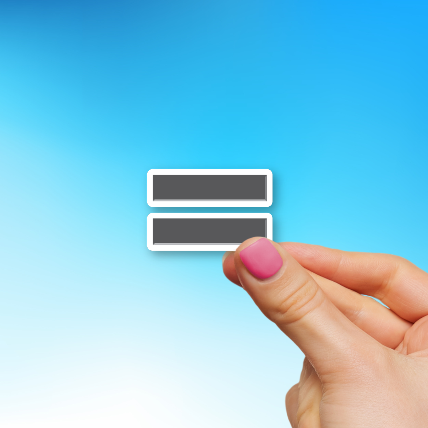 🟰 Heavy Equals Sign Emoji Sticker - Die-Cut, Multiple Sizes ...