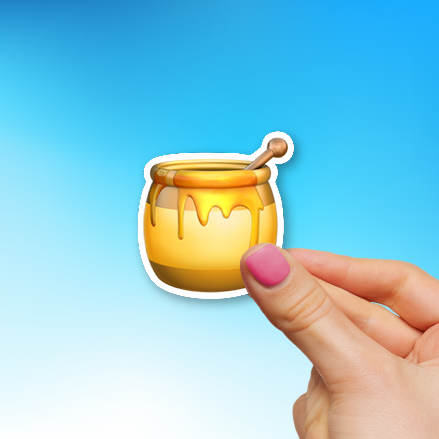 🍯 Honey Pot Emoji Sticker - Die-Cut, Multiple Sizes – EmojiStickers.com