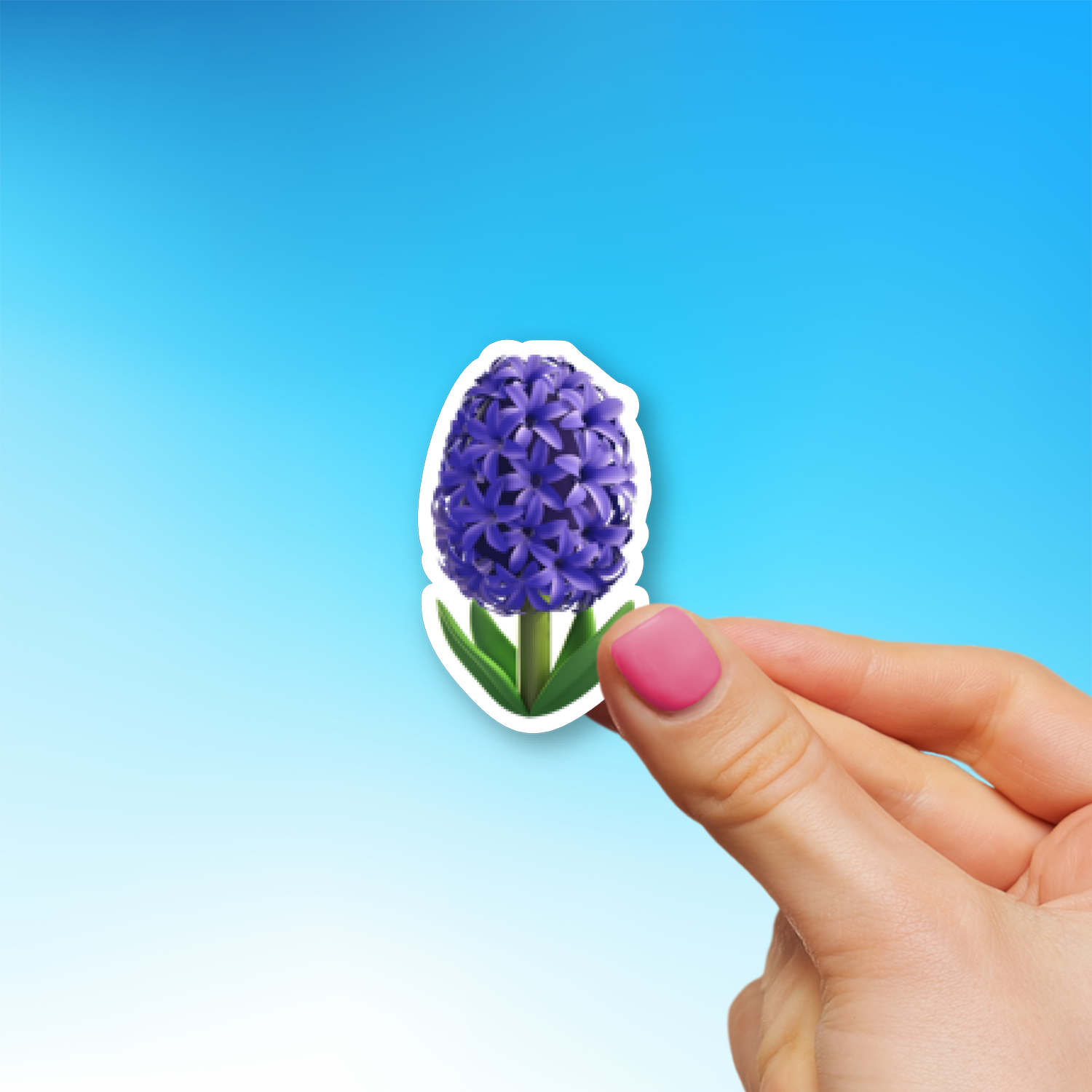 Hyacinth Emoji Sticker - Die-Cut, Multiple Sizes – EmojiStickers.com