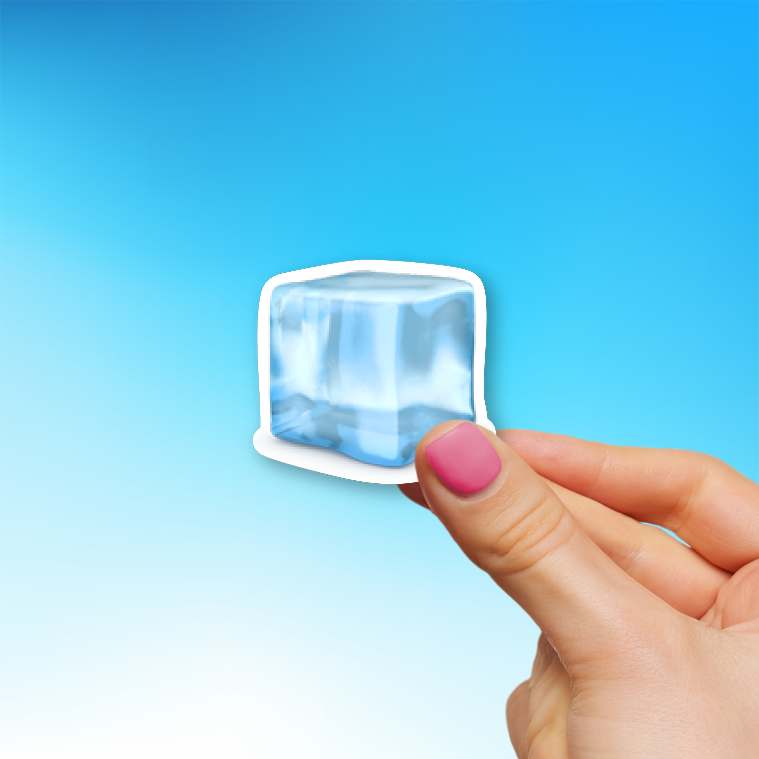 🧊 Ice Emoji Sticker - Die-Cut, Multiple Sizes – EmojiStickers.com