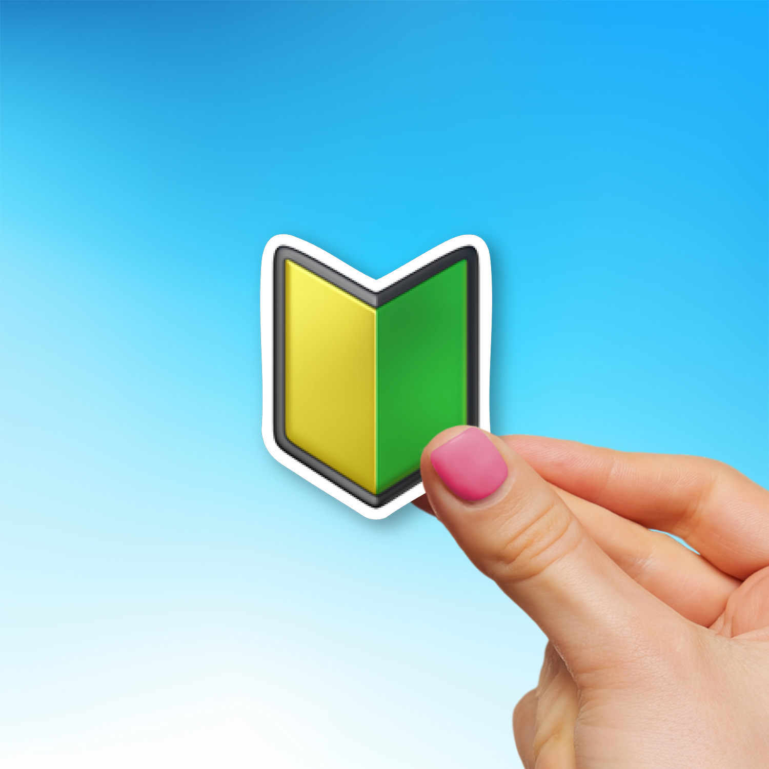 🔰 Japanese Symbol For Beginner Emoji Sticker - Die-Cut, Multiple Sizes ...