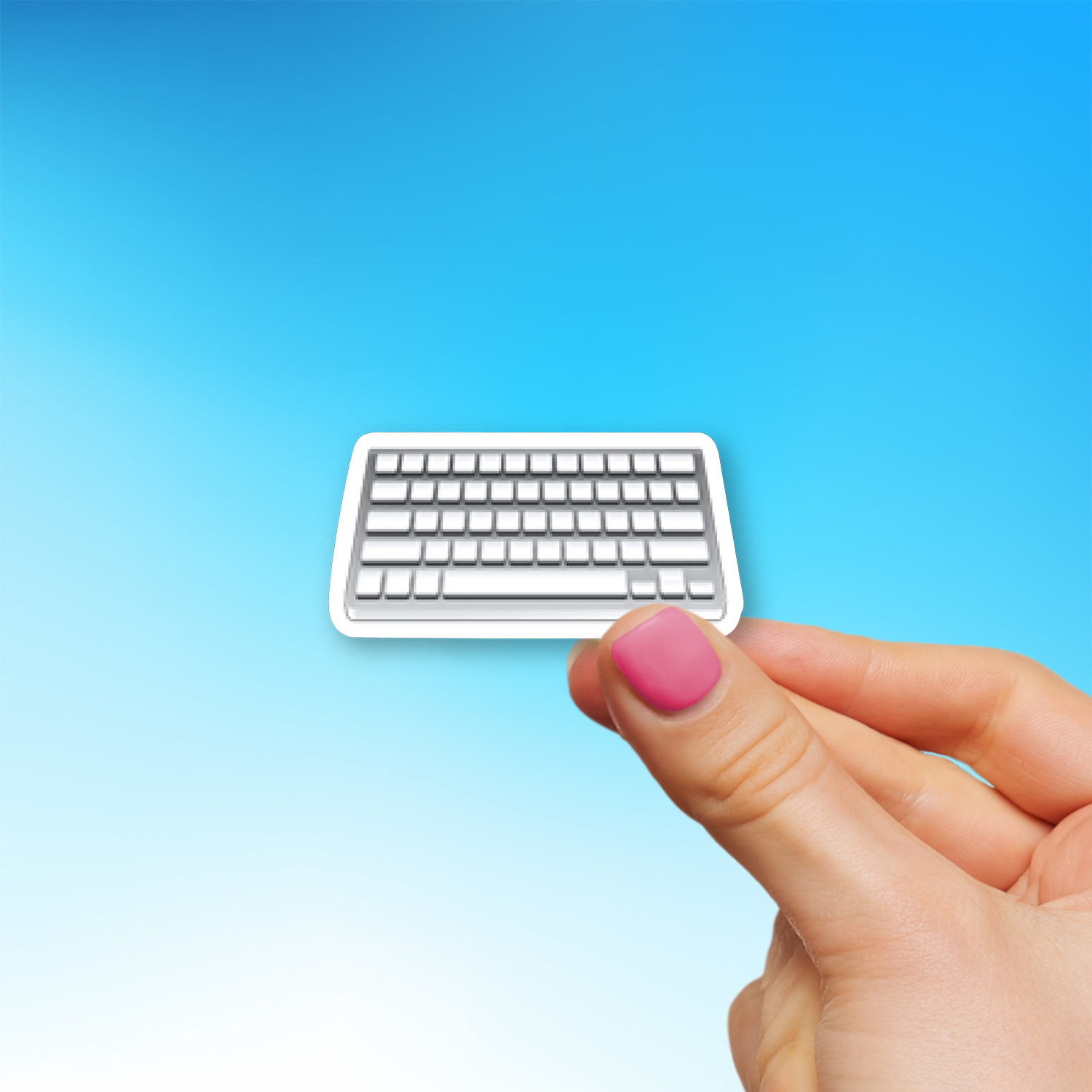 ⌨️ Keyboard Emoji Sticker - Die-Cut, Multiple Sizes – EmojiStickers.com