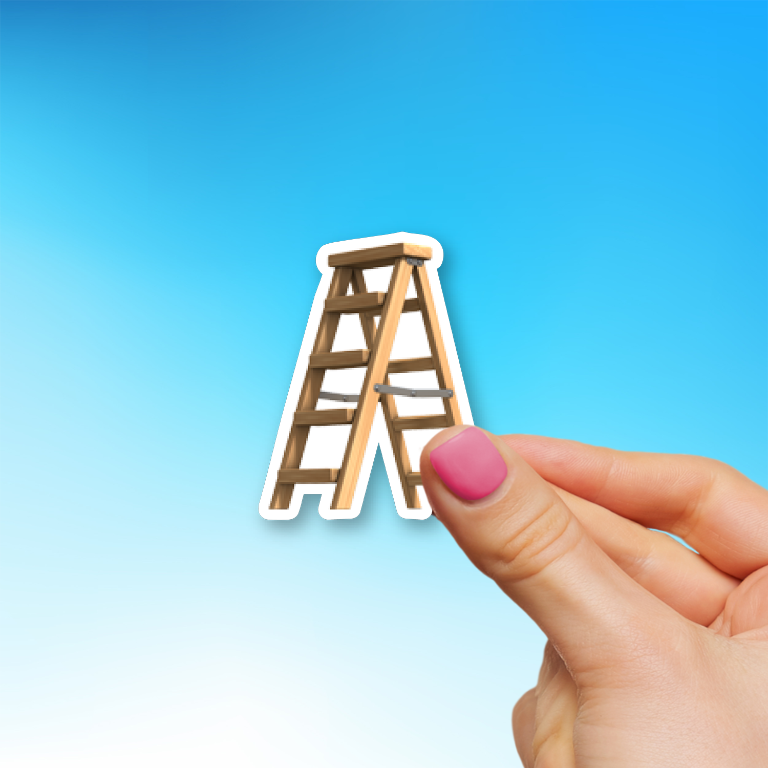 🪜 Ladder Emoji Sticker - Die-Cut, Multiple Sizes – EmojiStickers.com
