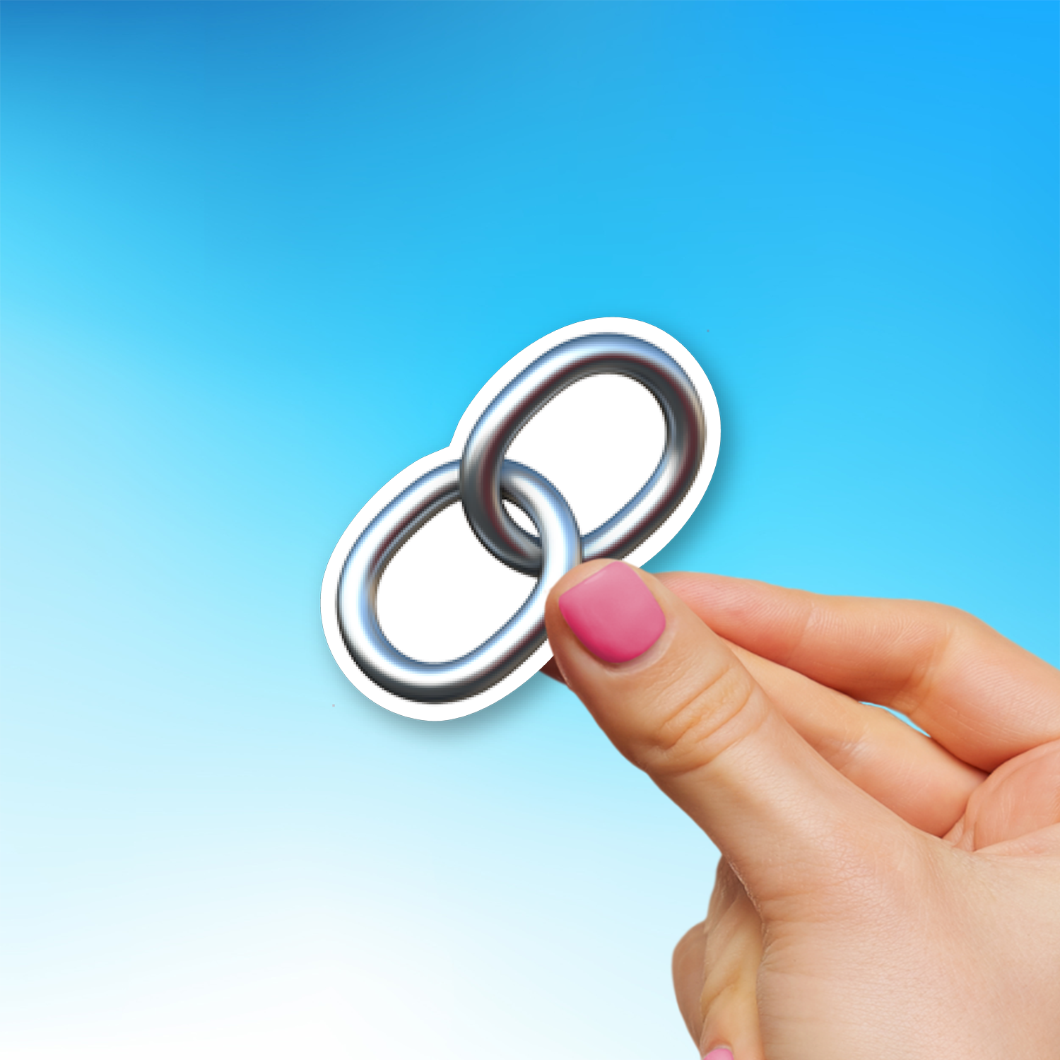 🔗 Link Emoji Sticker - Die-Cut, Multiple Sizes – EmojiStickers.com