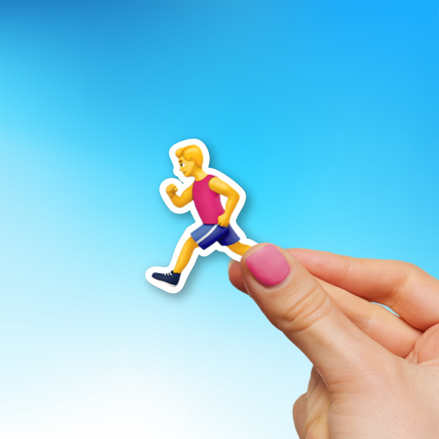 🏃‍♂️ Man Running Emoji Sticker - Die-Cut, Multiple Sizes ...