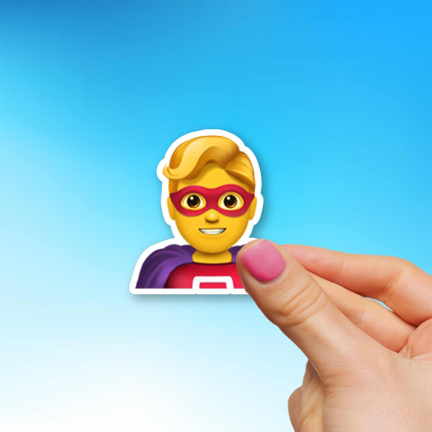 🦸‍♂️ Man Superhero Emoji Sticker - Die-Cut, Multiple Sizes ...