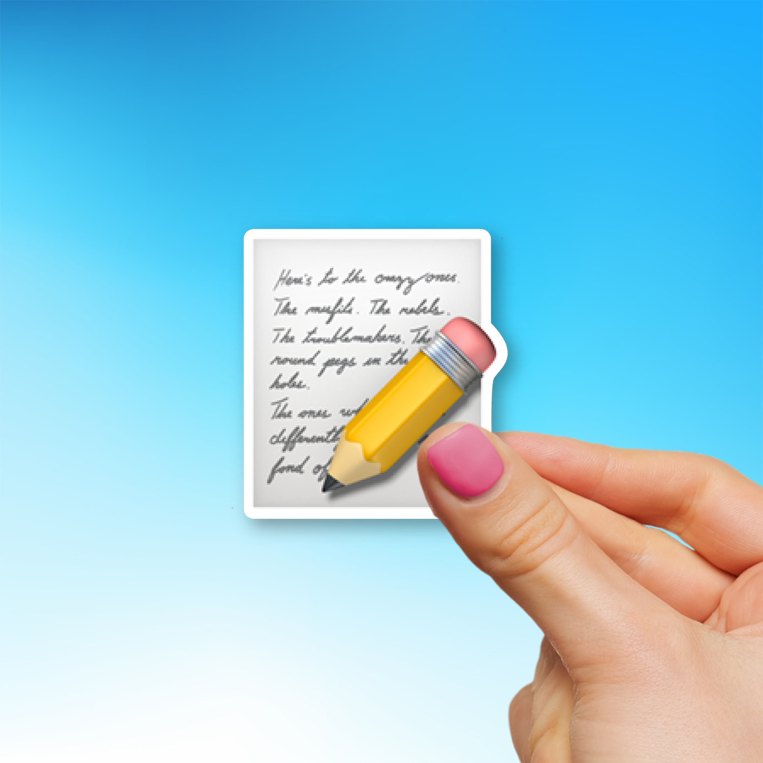 📝 Memo Emoji Sticker - Die-Cut, Multiple Sizes – EmojiStickers.com
