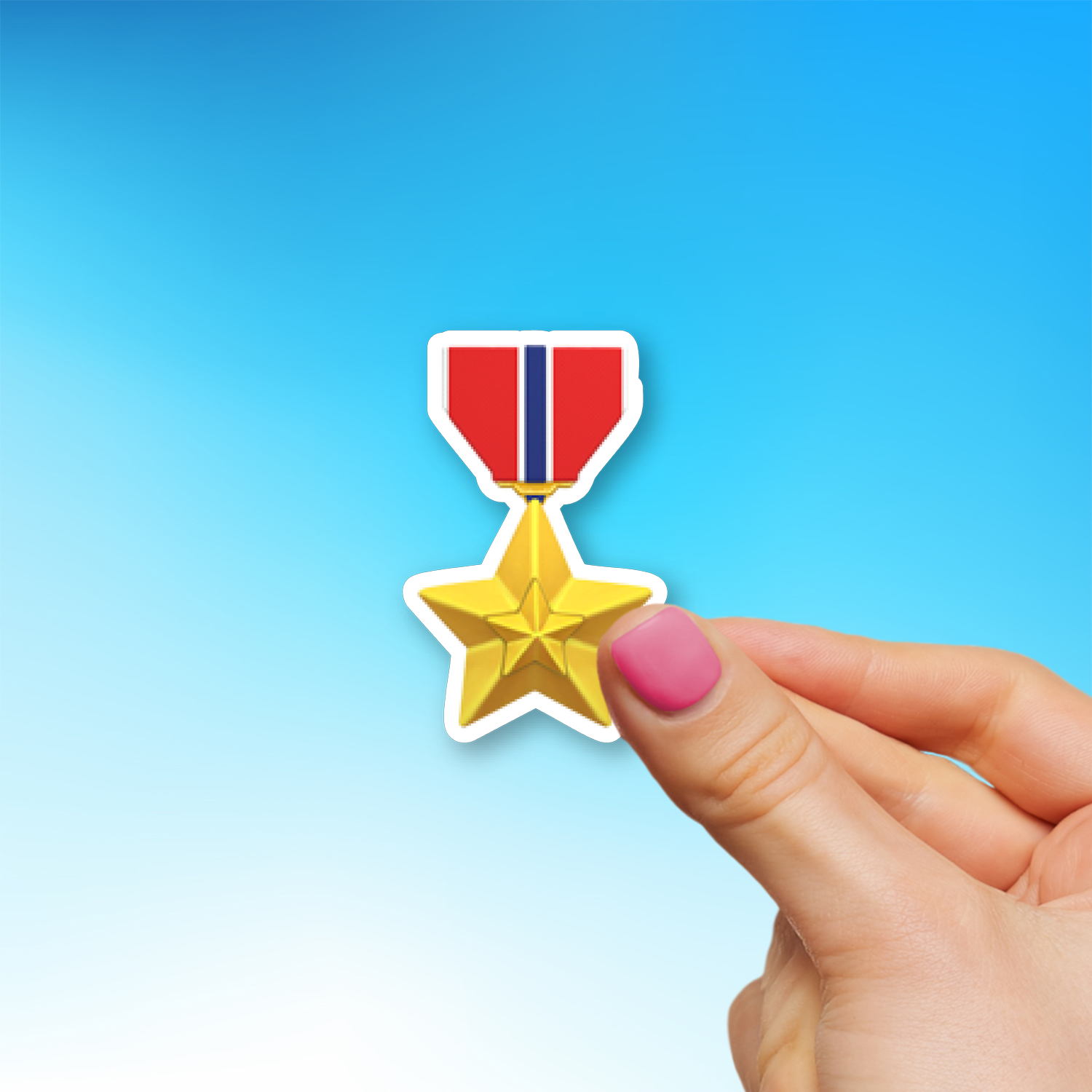 🎖️ Military Medal Emoji Sticker - Die-Cut, Multiple Sizes ...