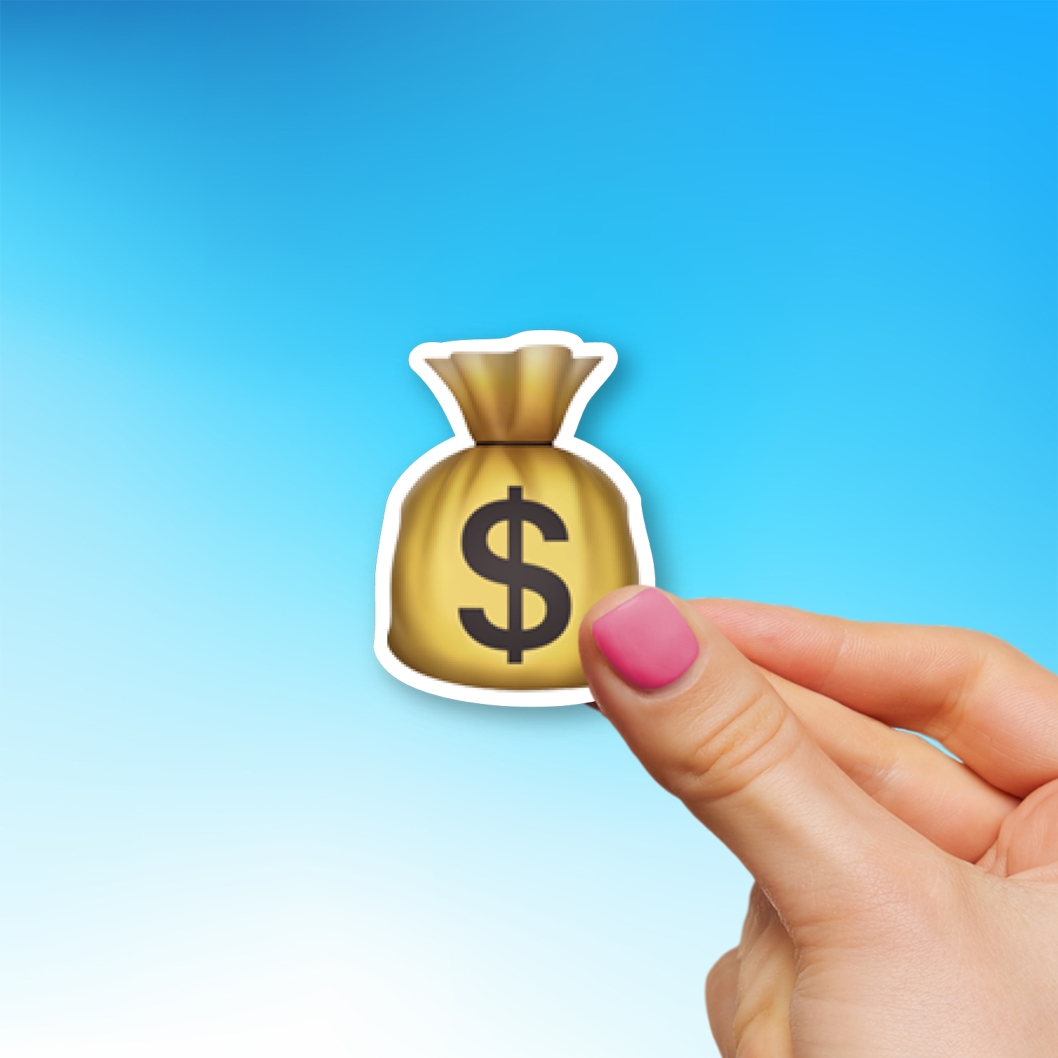 💰 Money Bag Emoji Sticker - Die-Cut, Multiple Sizes – EmojiStickers.com