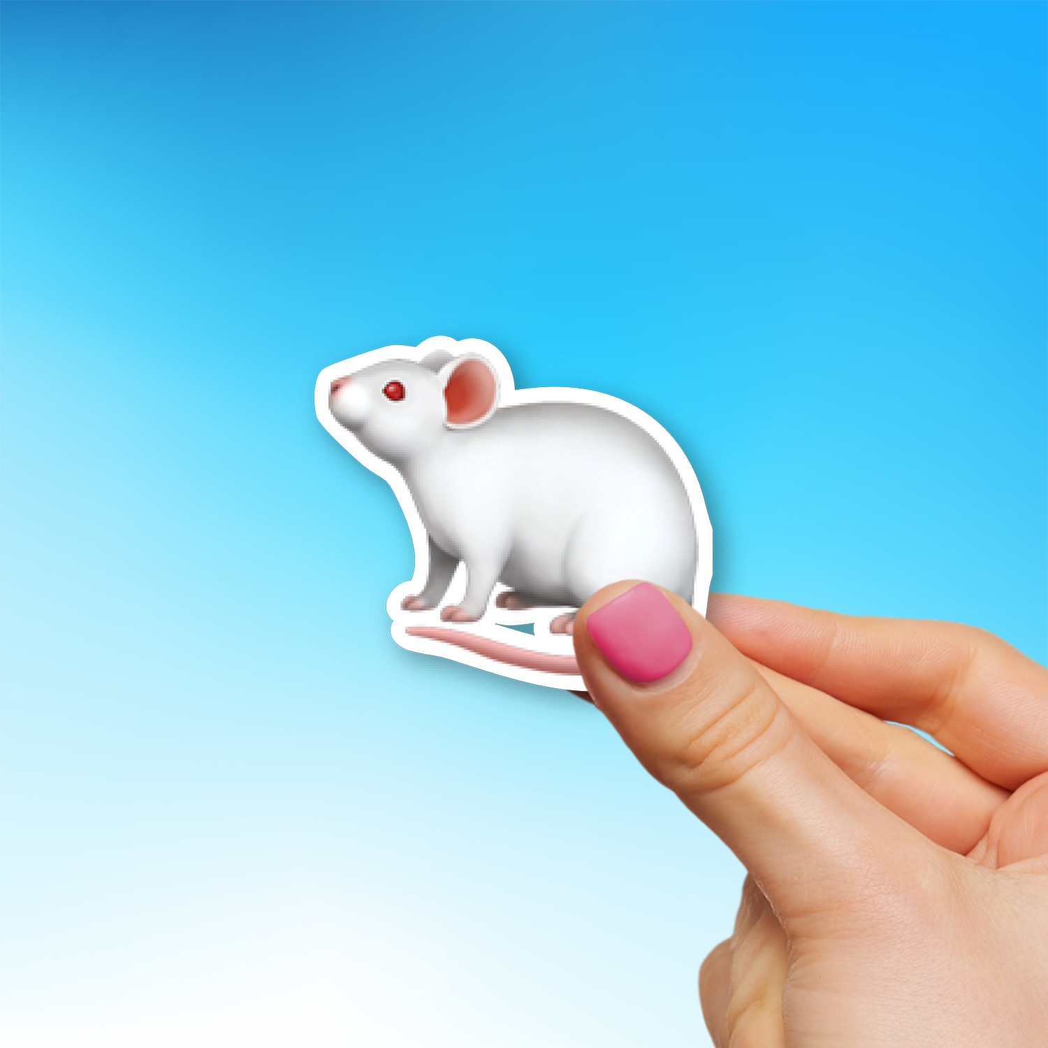 🐁 Mouse Emoji Sticker - Die-Cut, Multiple Sizes – EmojiStickers.com