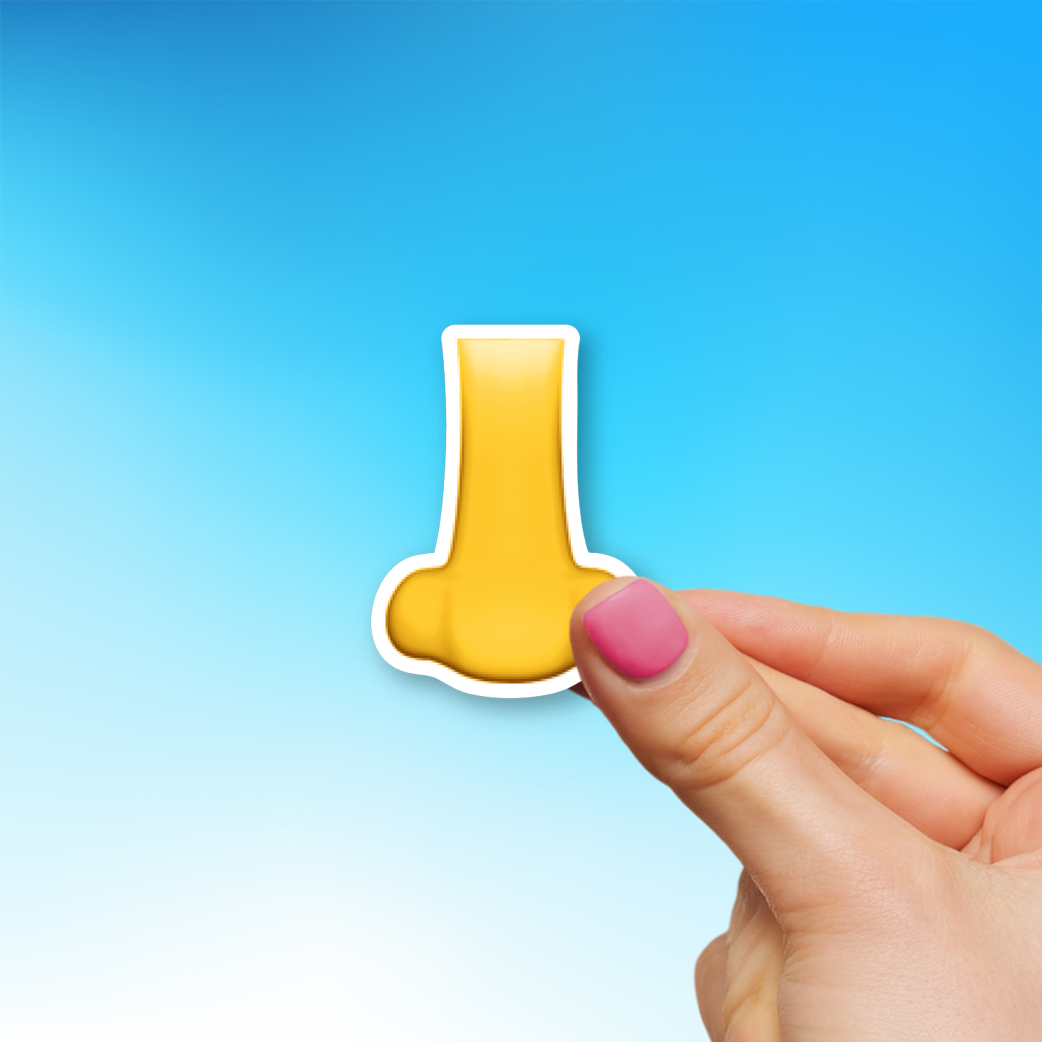 👃 Nose Emoji Sticker - Die-Cut, Multiple Sizes – EmojiStickers.com
