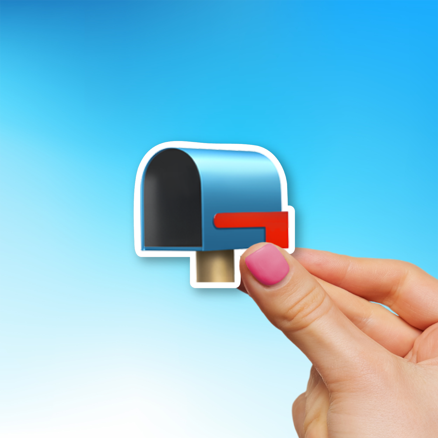 📭 Open Mailbox with Lowered Flag Emoji Sticker - Die-Cut, Multiple ...
